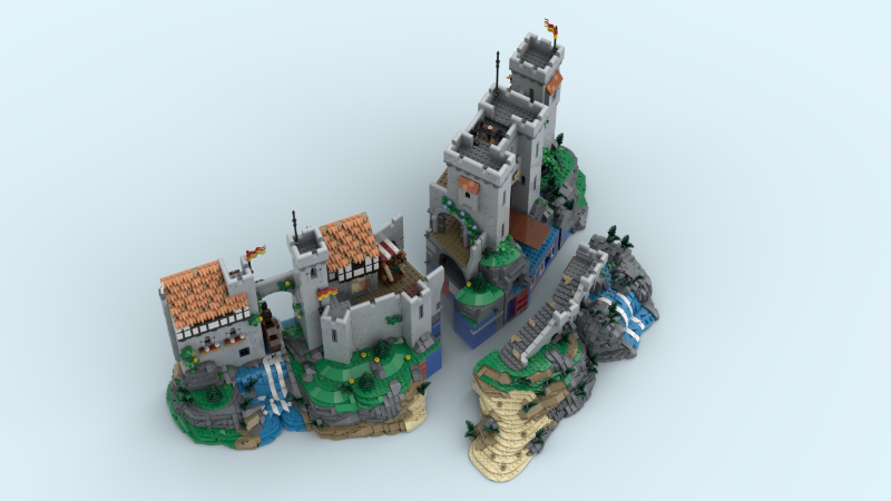 LEGO MOC-198048 Lion Knight's Castle (BASE UPGRADE) - OPEN CASTLE ...