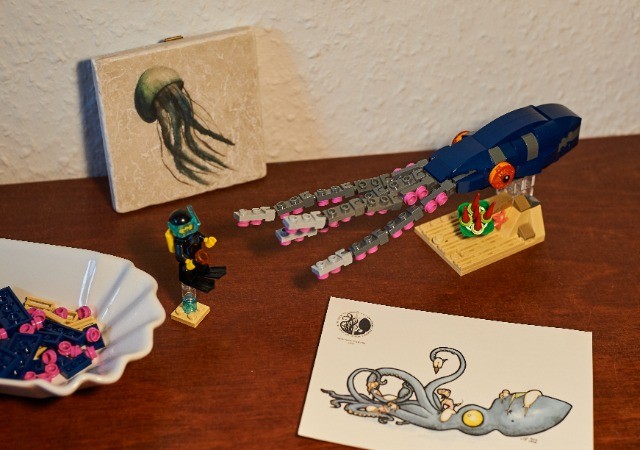 LEGO MOC Squid / Cuttlefish by Kassiopeia | Rebrickable - Build with LEGO