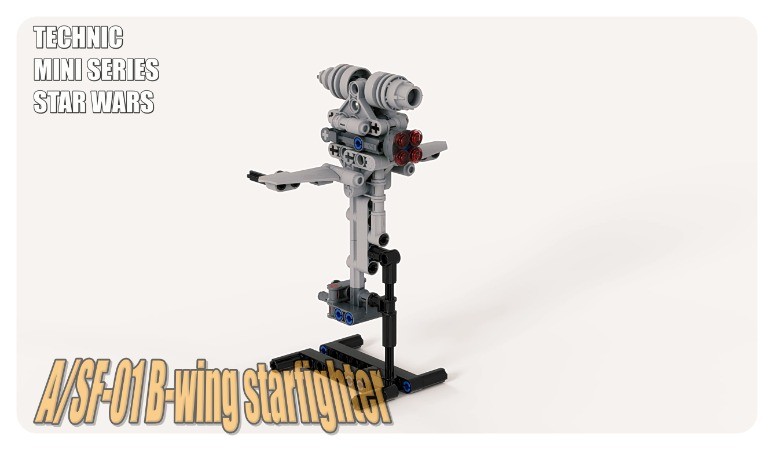 LEGO MOC TECHNIC mini B-wing starfighter by pins_n_liftarms ...
