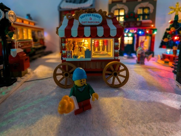 LEGO MOC-167007 Lego Christmas Cotton Candy & PopCorn Stal Wagon MOC ...
