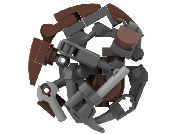 LEGO MOC Minifig Scale - Droideka (destroyer droid) by Arquitens ...