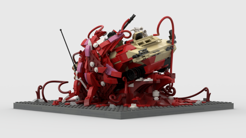 LEGO MOC Doomsday Style Scene - Cocoon of Flesh (for display purposes ...