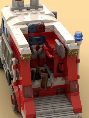 LEGO MOC Forest Service Fire Truck by Miroslaw_Sprzeglo | Rebrickable ...