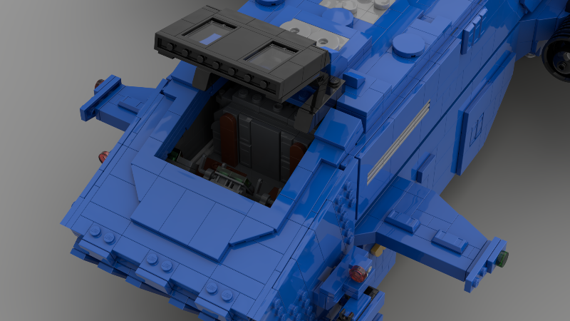 LEGO MOC Thunderhawk Gunship 40K by StebO | Rebrickable - Build with LEGO