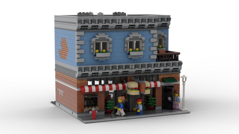 LEGO MOC Modular Deli by BrickStudioArchitect | Rebrickable - Build ...