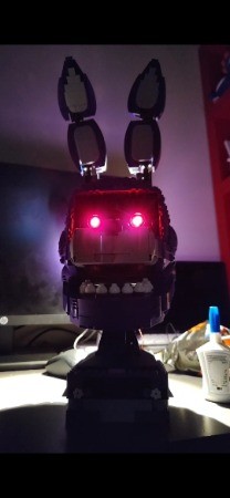 LEGO MOC Bonnie the Bunny Head by Leifscape | Rebrickable - Build with LEGO