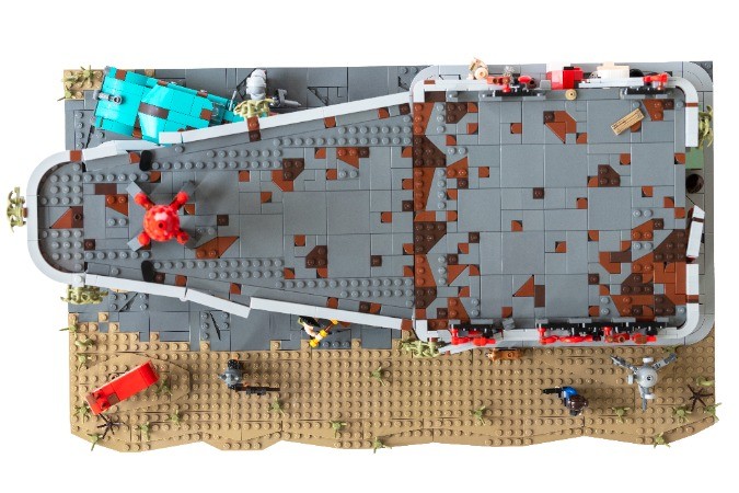 LEGO MOC Fallout Red Rocket Truck Stop by RStuijvenberg | Rebrickable ...