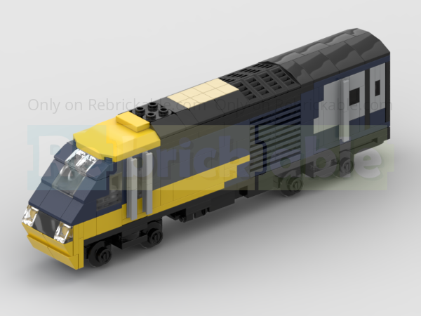 LEGO MOC 4-Wide Intercity 125 HST Set - Two Class 43 Power Cars & Two ...