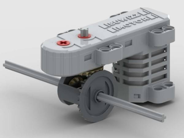 LEGO MOC 1 BuWizz motor chassis - RWD by N1K0L4 | Rebrickable - Build ...