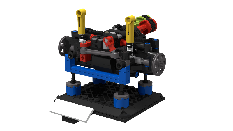 LEGO MOC Solid Axle: Drive, Steering and Differential-Lock (19 wide) by ...