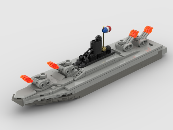 LEGO MOC WW2 French Battleship by hugoliiiii | Rebrickable - Build with ...