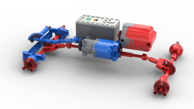 LEGO MOC-170462 4x4 chassis template by KucMocs | Rebrickable - Build ...