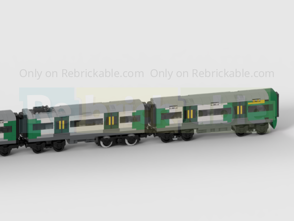 LEGO MOC Class 377 Electrostar 4-Carriage EMU Train in Southern Livery ...