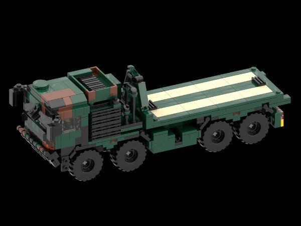 LEGO MOC Minifig scale RMMV HX2 8x8 15-tonne Palletised Load System logistic vehicle by DamoB by ...