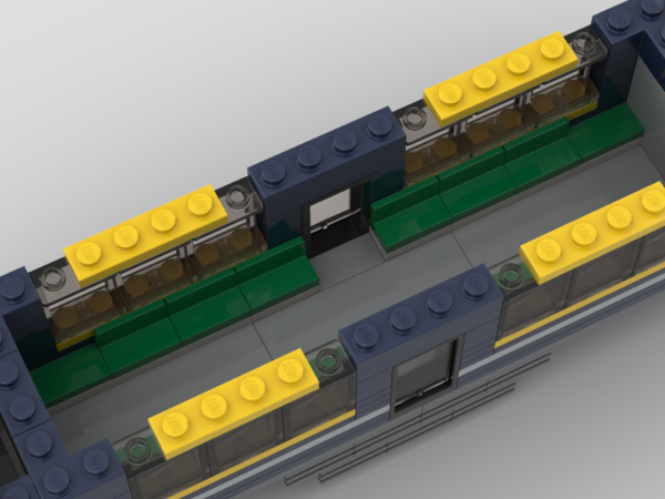 LEGO MOC Narrow-Gauge metro liner by Aspirin_1 | Rebrickable - Build ...