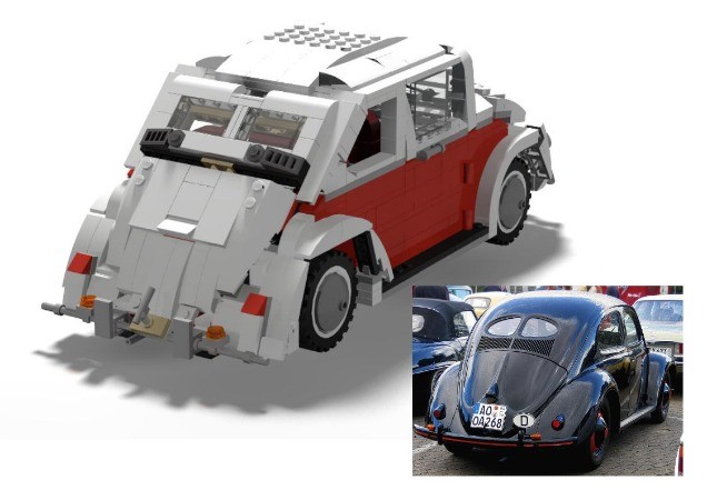 LEGO MOC 10220 Volkswagen Type 1 "Beetle" / "Käfer" Split Screen 1952 ...