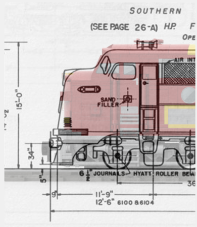 LEGO MOC Diesel Locomotive EMD F7 Santa Fe by langemat | Rebrickable - Build with LEGO