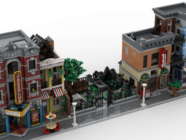 LEGO MOC Modular Cemetery by Brixtown | Rebrickable - Build with LEGO