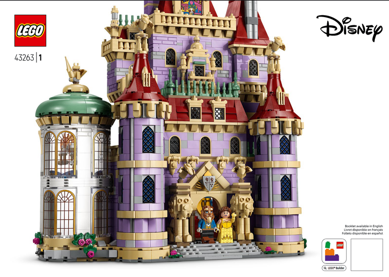 Review: 43263-1 - Beauty and the Beast Castle | Rebrickable - Build ...