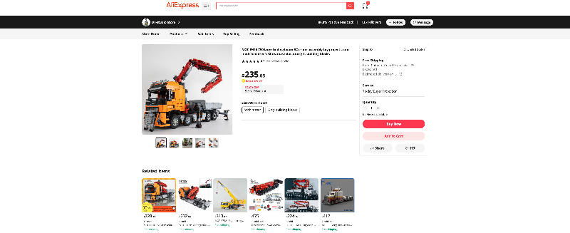 LEGO MOC Volvo FH16 750 8x6 with crane by sthrom | Rebrickable - Build ...