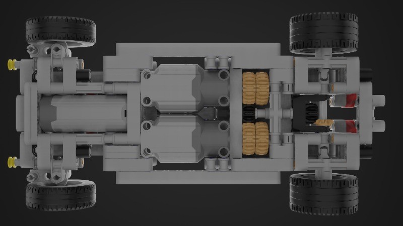 LEGO MOC simple 15-blocks-wide chassis with full suspension by MZ1 ...