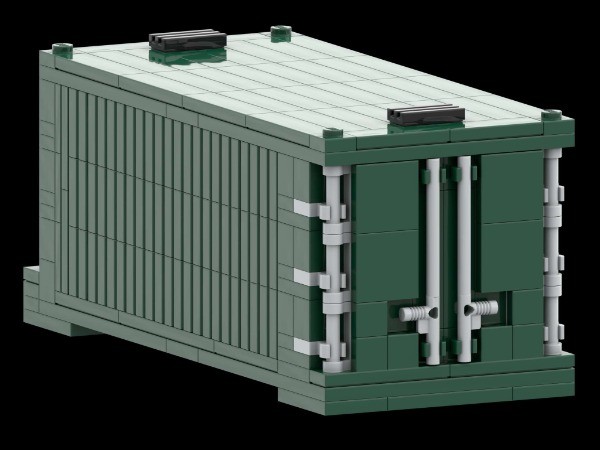LEGO MOC PLS v1 20ft hooklift iso container for RMMV HX2 PLT by DamoB ...