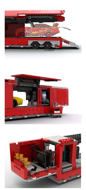 LEGO MOC McQueen Trailer by owstin | Rebrickable - Build with LEGO
