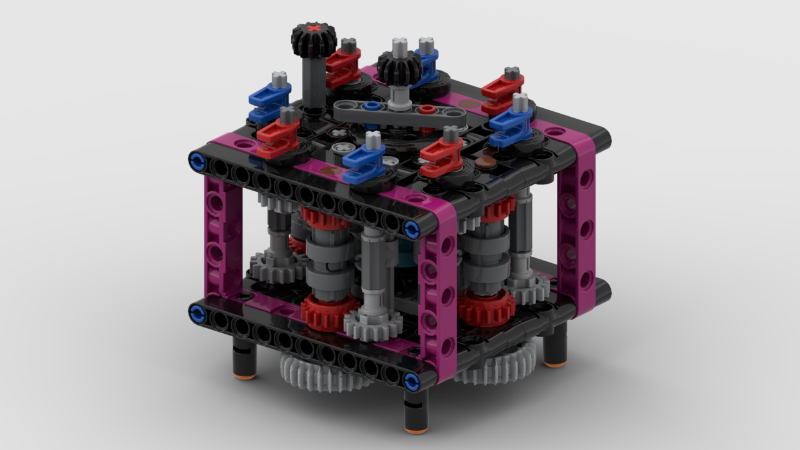 LEGO MOC-163182 Lego MOC distribution transmission 8 outputs by larwa ...