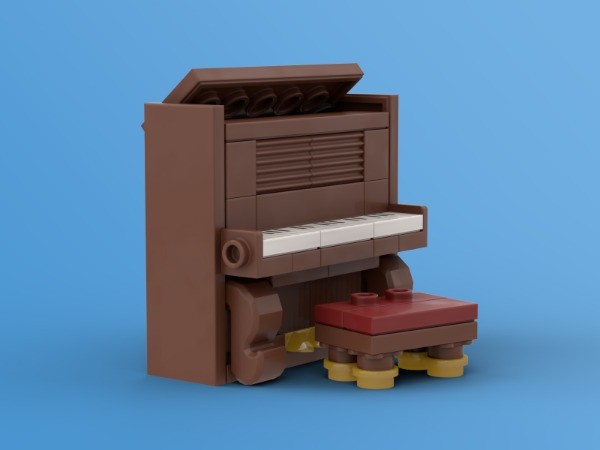 LEGO MOC Ragtime Upright Piano by brisolla | Rebrickable - Build with LEGO