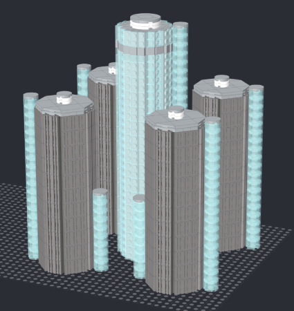 LEGO MOC UN Secretariat Building 1:800 Scale (United Nations) by SPBrix ...