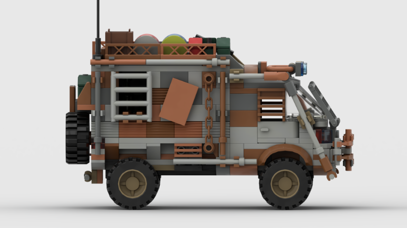 LEGO MOC Doomsday style ——merchant cart that flows inside the camp by ...