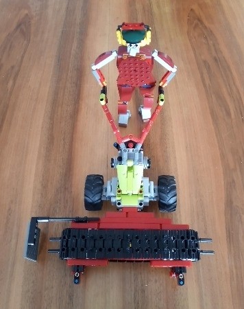 LEGO MOC Band Rake for Single-Axle Tractor by Larsagri | Rebrickable ...