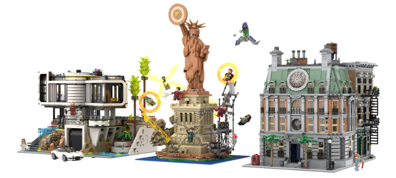 LEGO MOC SPIDER-MAN: No Way Home - Statue of Liberty Final Battle by Dream Build Bricks ...