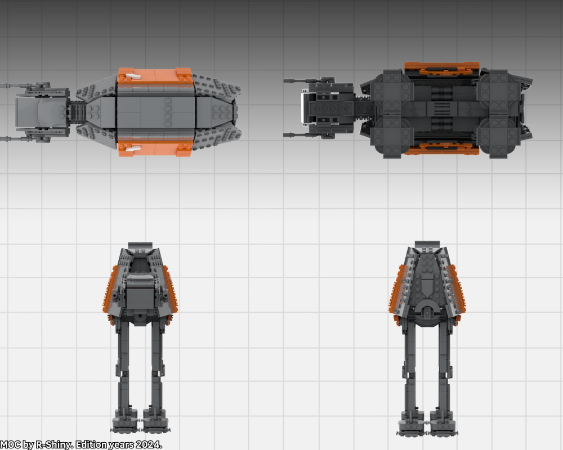 LEGO MOC AT-ACT Walker by R-Shiny | Rebrickable - Build with LEGO