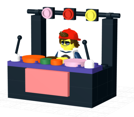 LEGO MOC DJ Booth by GreenShadowSH | Rebrickable - Build with LEGO