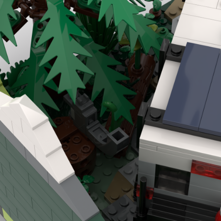 LEGO MOC Camping in the Pacific Northwest (in a 2006 V10 Ford E350 4x4 ...