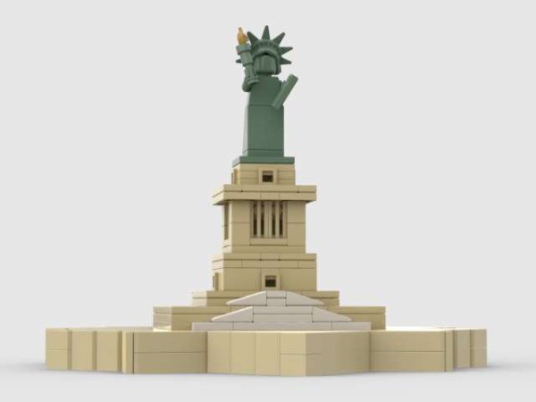LEGO MOC Lady Liberty minifig Fort Wood by ej76az | Rebrickable - Build ...