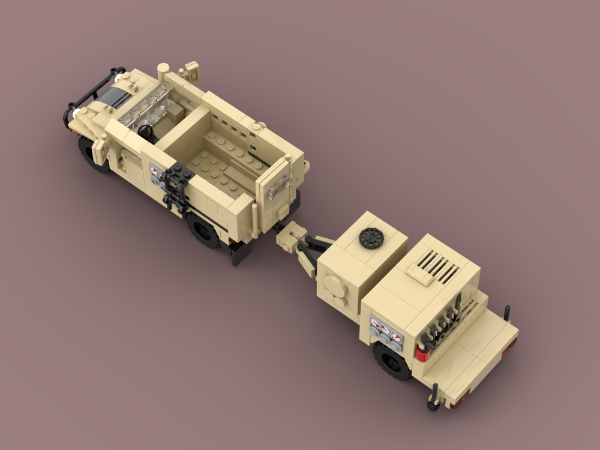 LEGO MOC SICPS/C2 Humvee and Trailer | US Army Shelter Carrier HMMWV ...