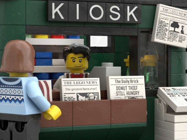 LEGO MOC Newsstand by BartLors | Rebrickable - Build with LEGO