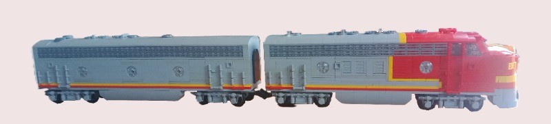 LEGO MOC-192912 ATSF EMD F7 Motor b by Fredo14 | Rebrickable - Build ...
