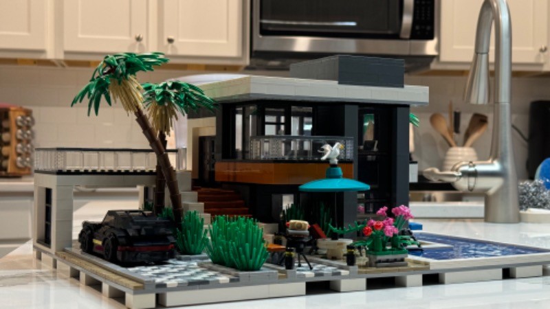 LEGO MOC LEGO MOC Modern Custom House #1 (High Tech) | PDF instructions ...