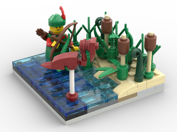 LEGO MOC Hunting at the lake by mrnoeb | Rebrickable - Build with LEGO