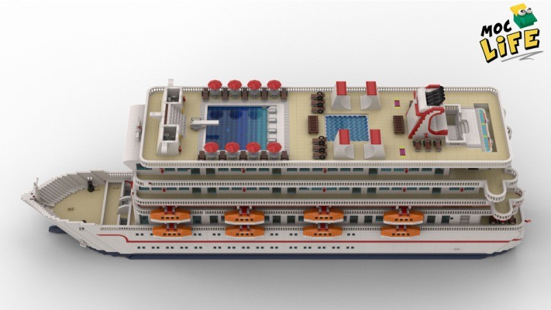 LEGO MOC-31735 Cruise ship by MocLife | Rebrickable - Build with LEGO