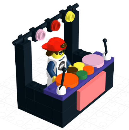 LEGO MOC DJ Booth by GreenShadowSH | Rebrickable - Build with LEGO