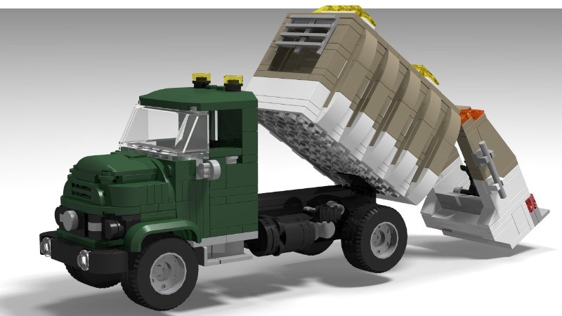 LEGO MOC Mercedes "Rundhauber" Garbage Truck / Müllwagen by DC_Customs ...