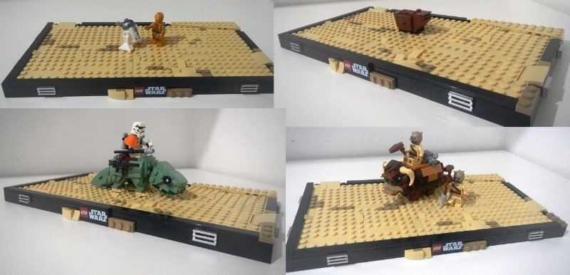 LEGO MOC Tatooine Sandbox Diorama by hglegobr1 | Rebrickable - Build ...