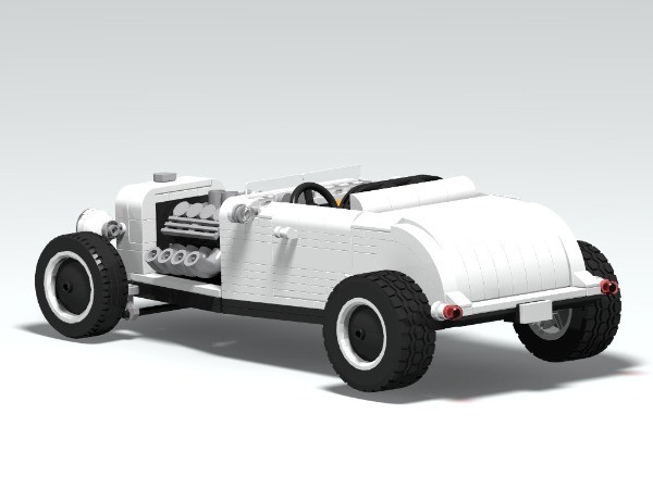 LEGO MOC White Ford model A roadster by Custom.rods84 | Rebrickable ...