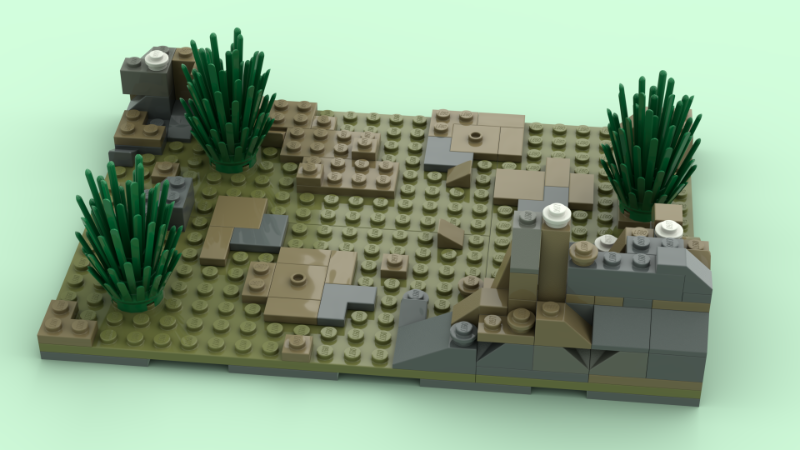 LEGO MOC Rocky Alpaca Display Base by DocBlock | Rebrickable - Build ...