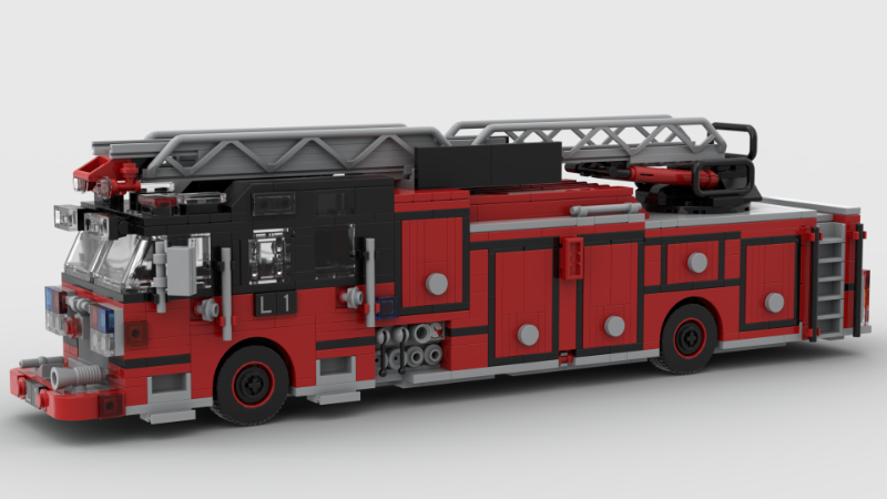 LEGO MOC Lego Aerial 75ft Ladder Fire Apparatus by FatalTrainBuilds ...