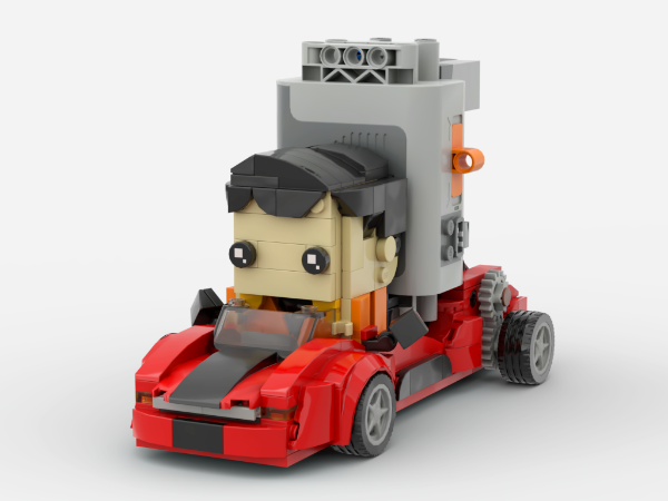 LEGO MOC Simple RC Car - Red Sport Car by Agilinzzz | Rebrickable ...